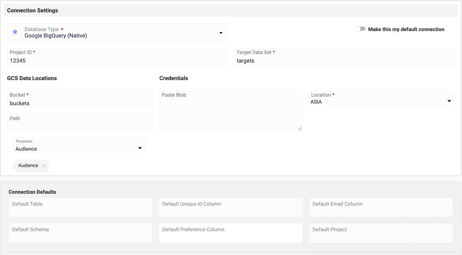 Setting Up A Native Bigquery Connection Messagegears Support 6165